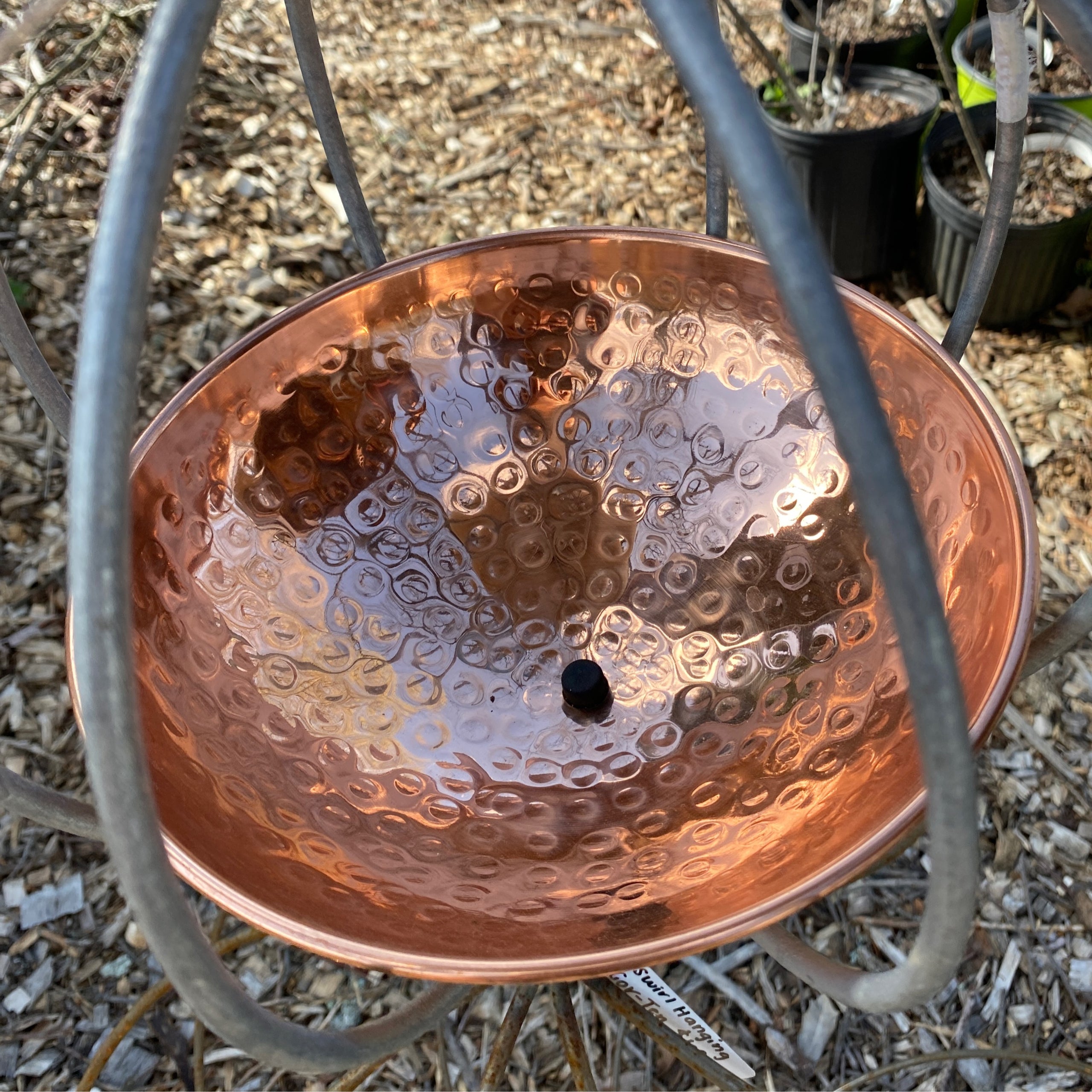 W10H - Hammered Copper Wok Planter 10" | Lauren's Garden Service ...